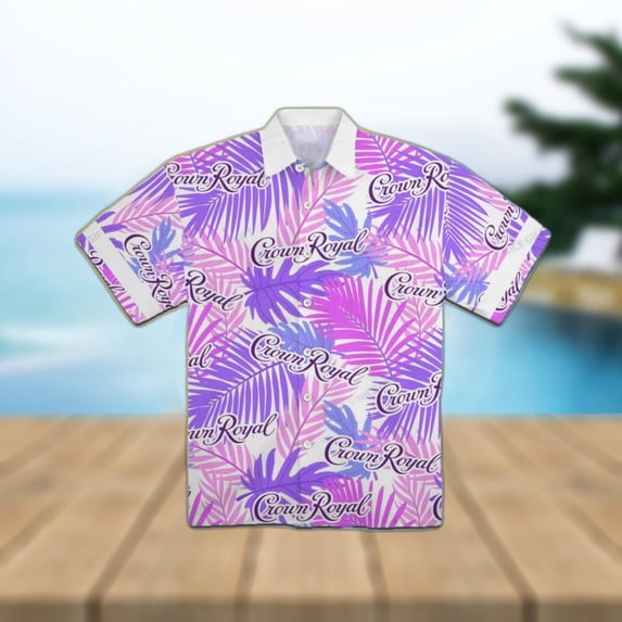 Crown Royal Logo Pattern Luau Beer Hawaiian Shirt For Men And Women ...