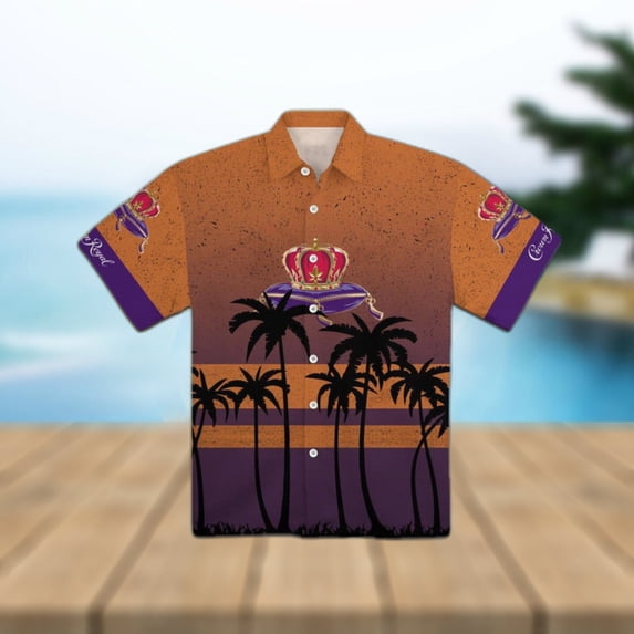 Crown Royal Logo Pattern Print Beer Hawaiian Shirt For Men And Women ...