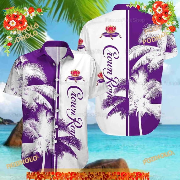 Crown Royal Outfits For Men 2 Piece Sets, Crown Royal Funny Hawaiian ...
