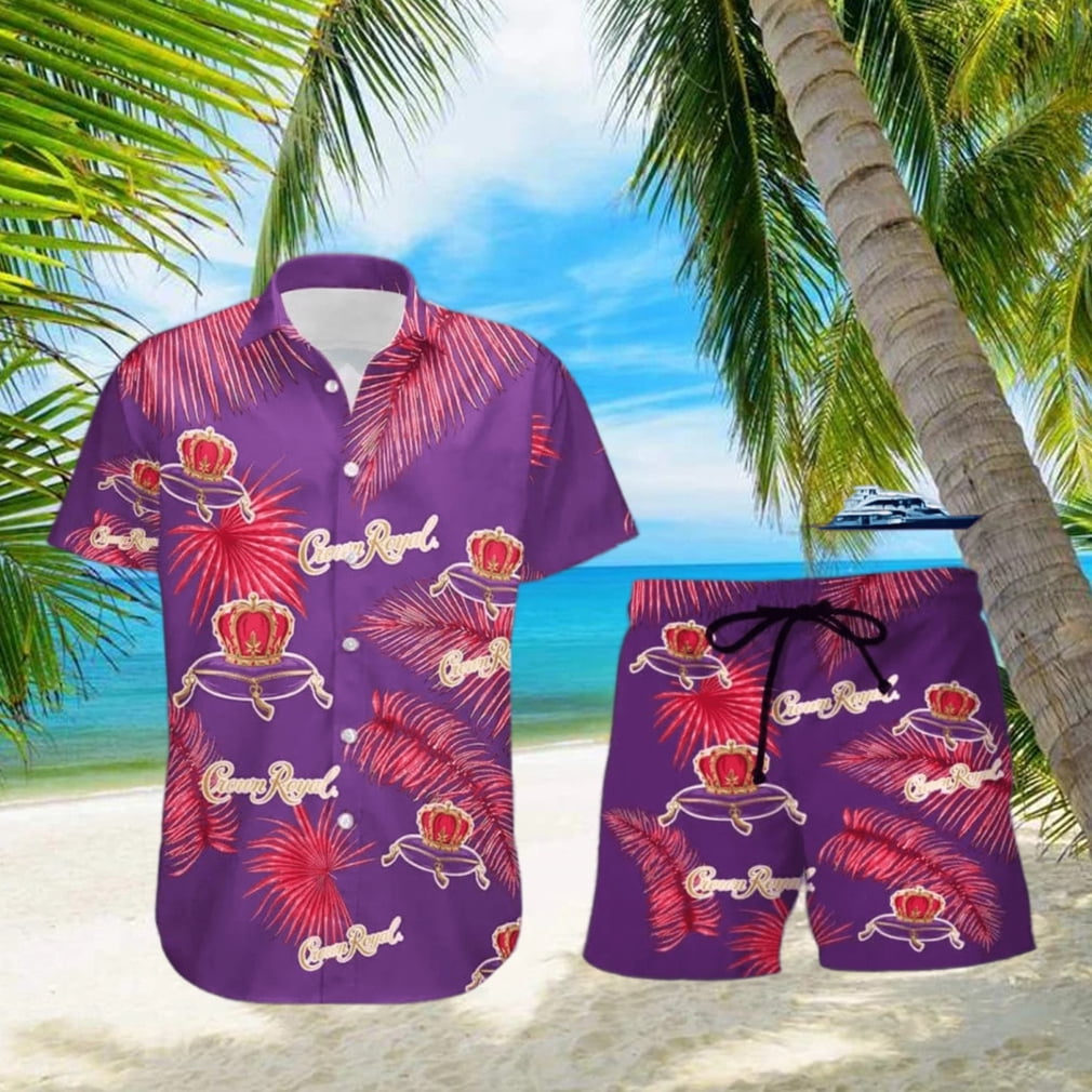 Crown Royal Palm Leaves Tropical Hawaiian Shirt - Walmart.com