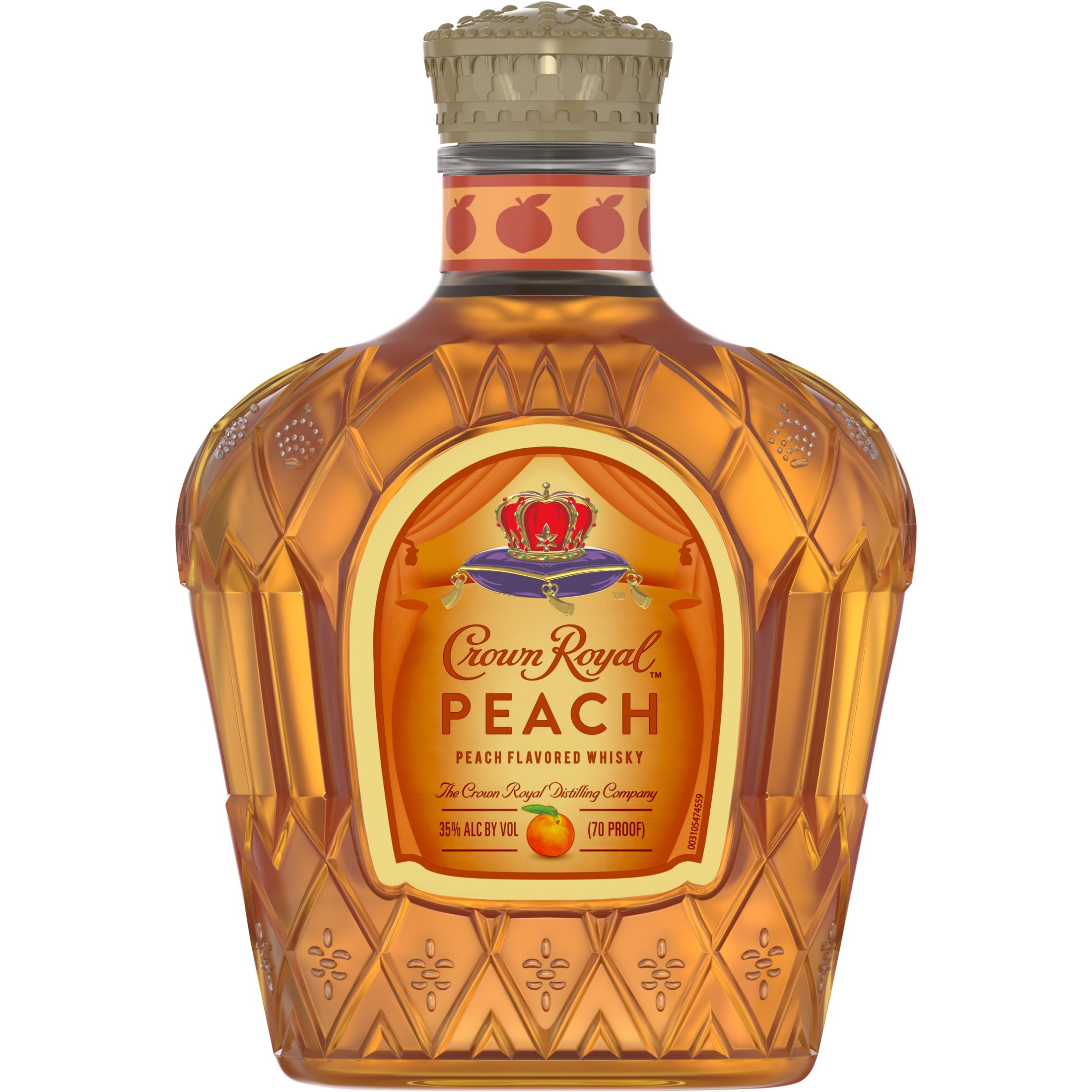 Crown Royal Peach Flavored Whisky, 375 mL, 35% ABV - Walmart.com