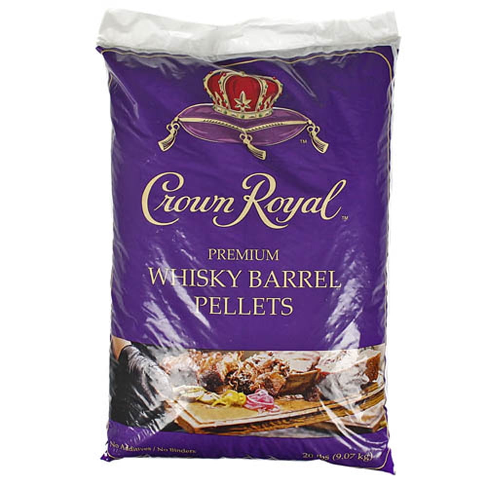 Crown Royal Whiskey Barrel Smoker Grilling Wood Pellets, Rich & Robust ...
