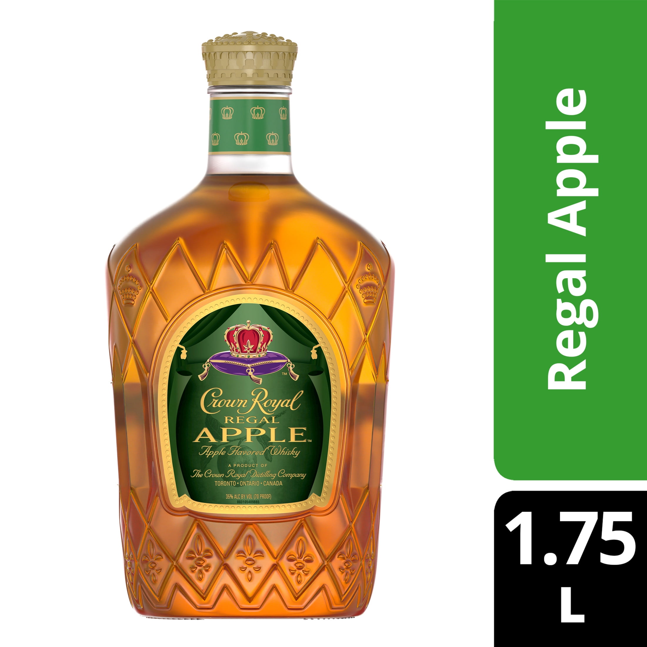 Crown Royal Regal Apple Flavored Whisky, 750 mL, 35% ABV - Walmart.com