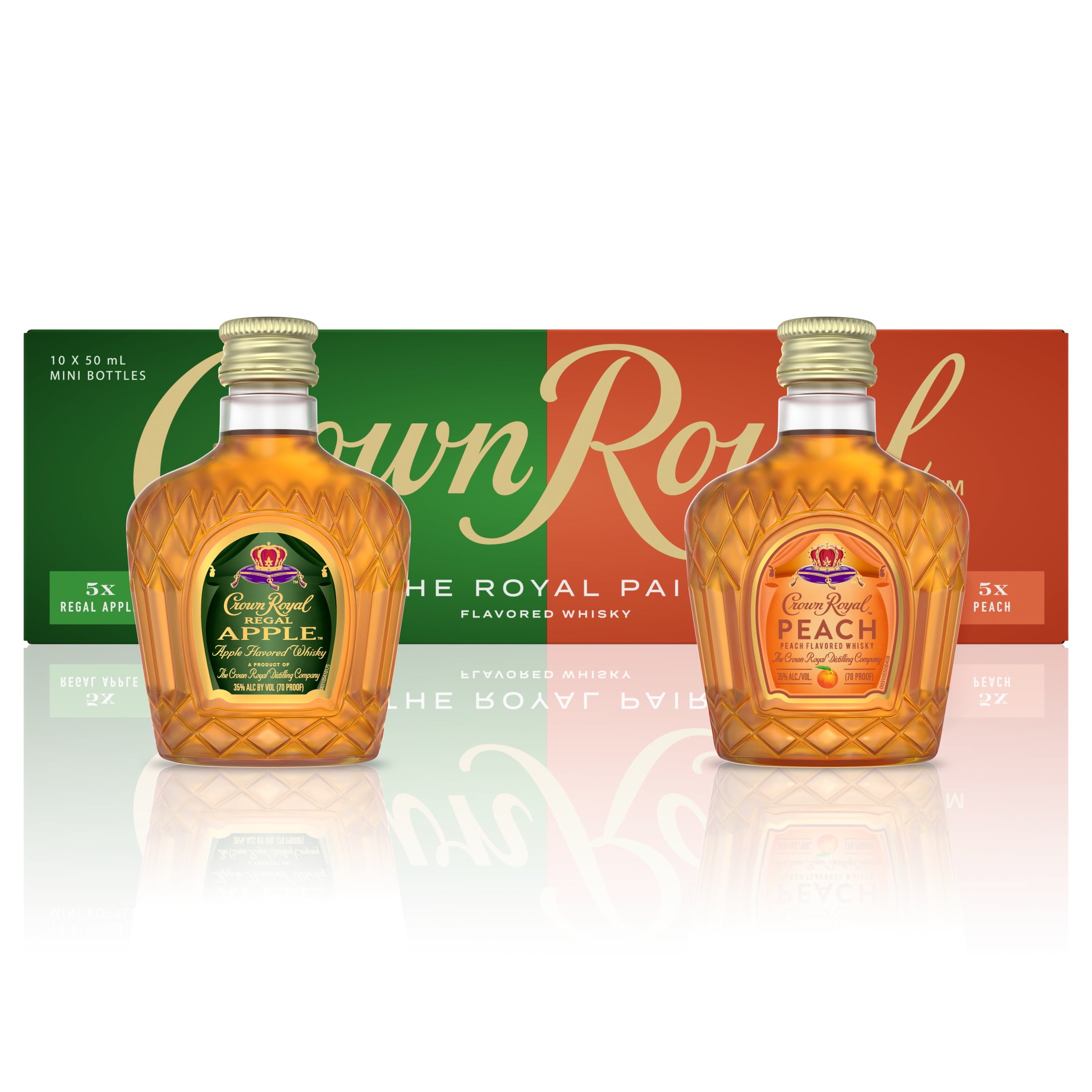 Crown Royal Regal Apple Flavored Whisky & Crown Royal Peach Flavored ...
