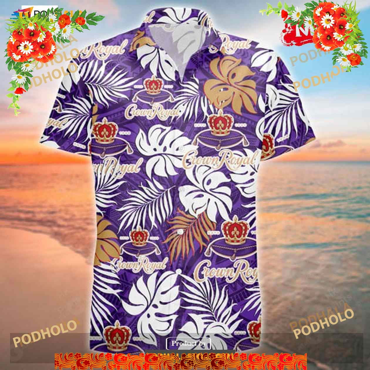 Crown Royal Tattoo Hot Summer Collection Funny Hawaiian Shirt - Walmart.com