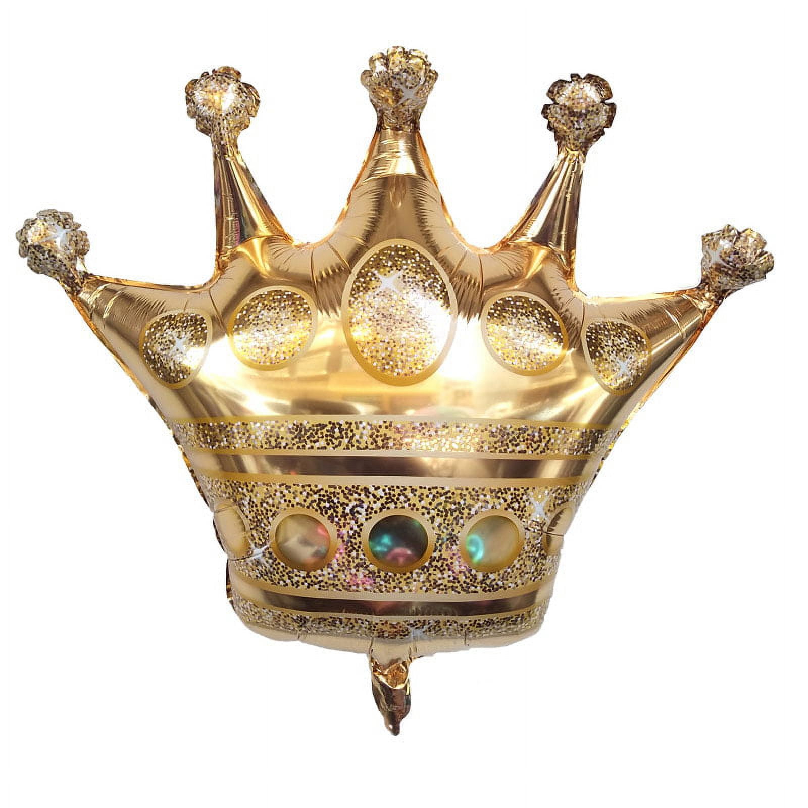 Crown Shaped Balloon Stunning Large Crown Mylar Foil Balloon - Walmart.com
