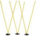 Crown Sporting Goods 6 Agility Poles with 3 Bases, Yellow Poles, Soccer ...
