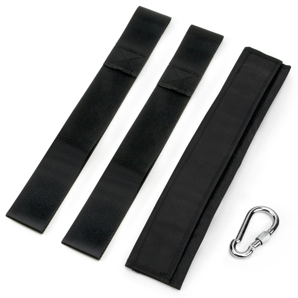 Crown Sporting Goods Battle Rope Anchor Kit – 2 Nylon Straps, Metal ...