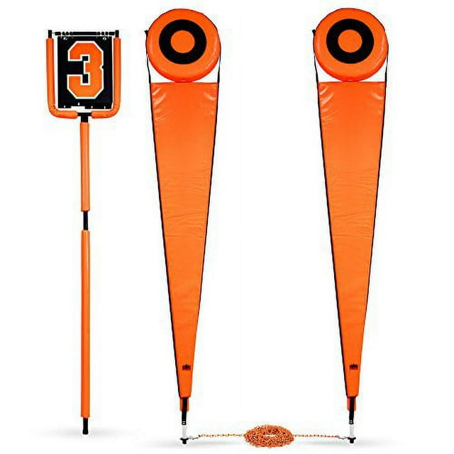 Crown Sporting Goods Football Down Marker & Chain Crew Set, Orange ...