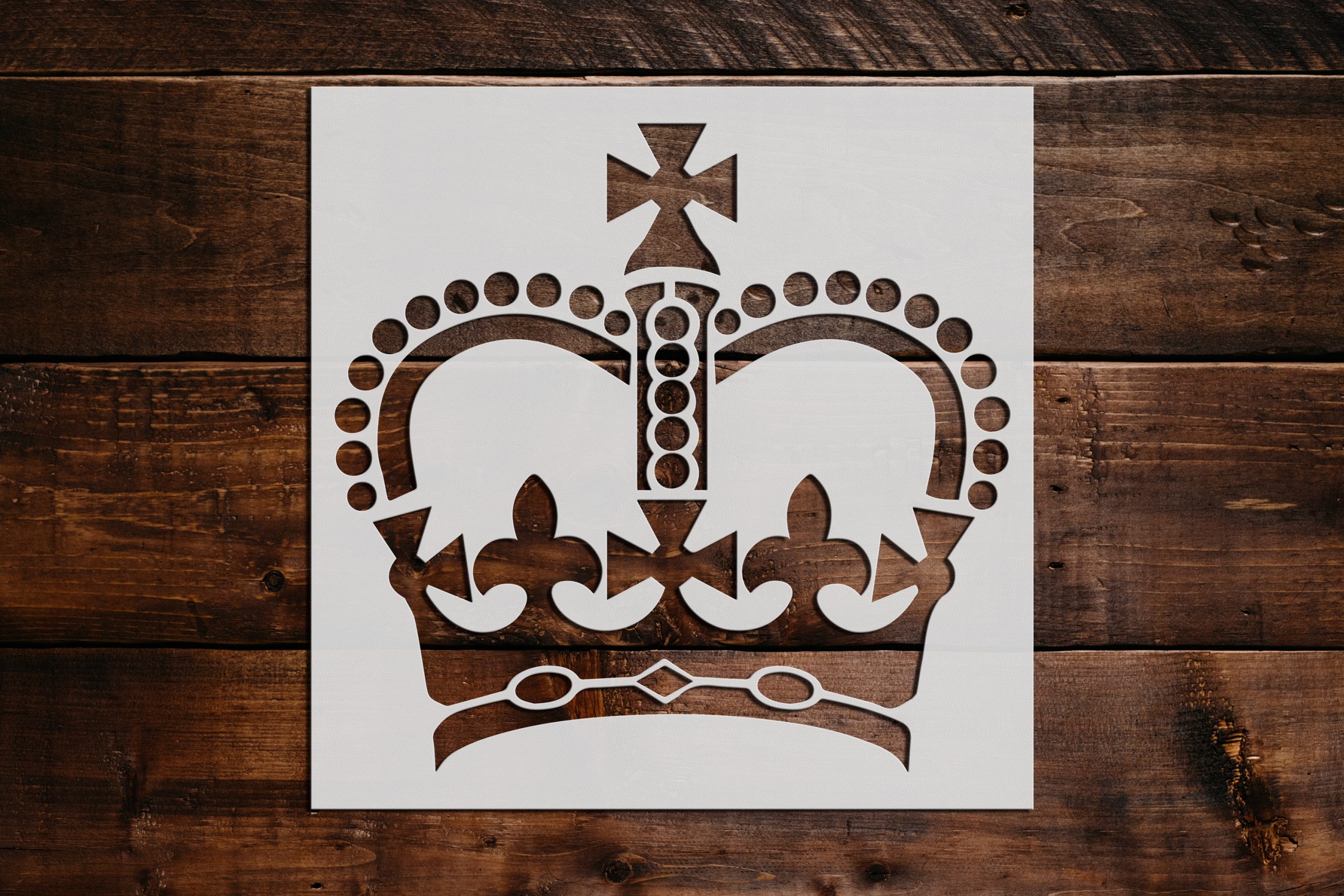 Crown Stencil - Art and Wall Stencil (6"x6") - Walmart.com