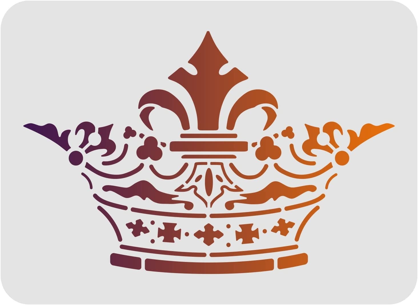 Crown Stencils Template 11.6x8.3 inch Plastic Crown Pattern Drawing ...