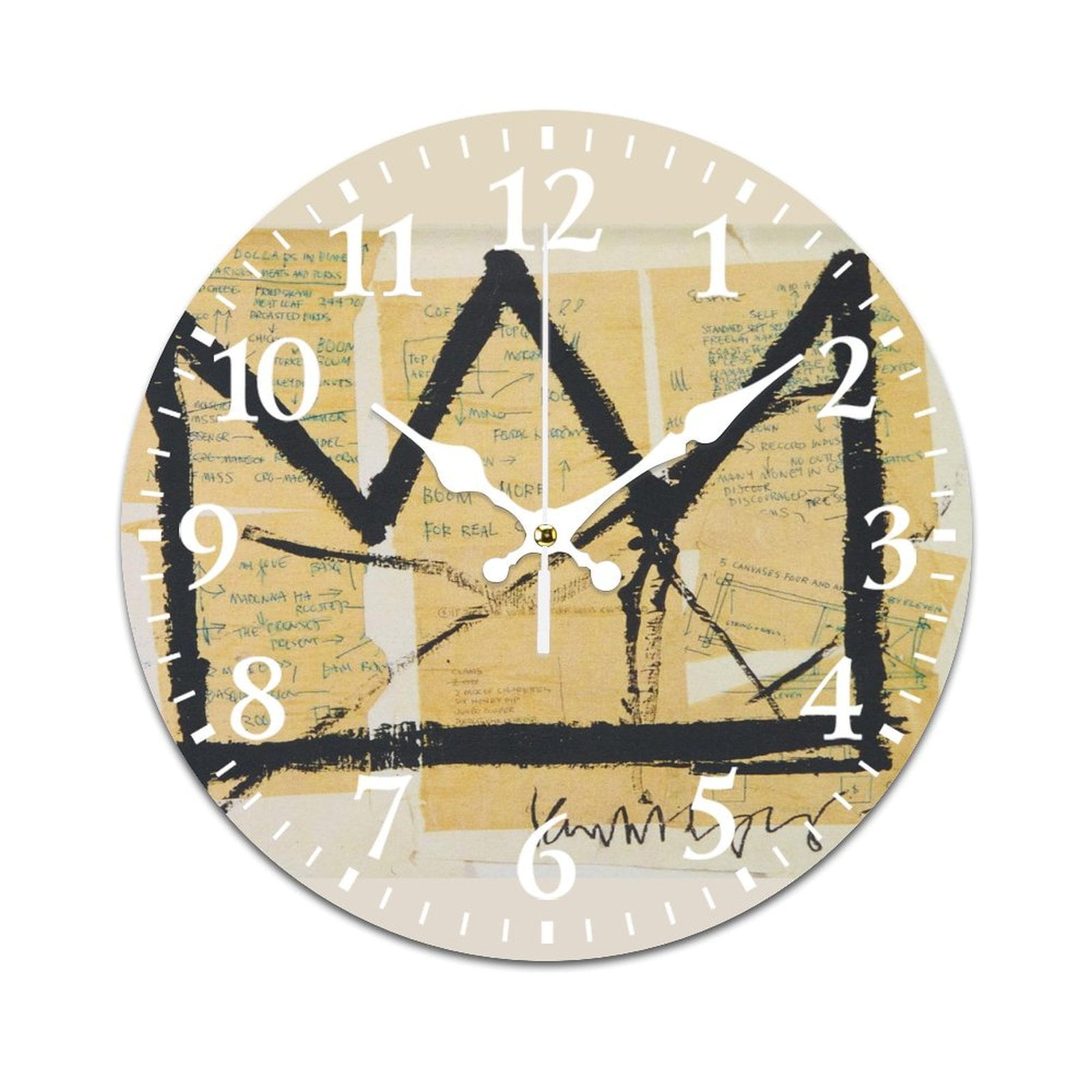Crown Wall Clock Modern Design Clocks Wall Hanging Home Office School ...