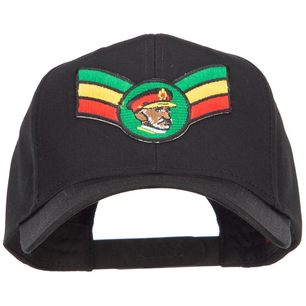 Crown Wing King Rasta Patched Cap - Black OSFM - Walmart.com