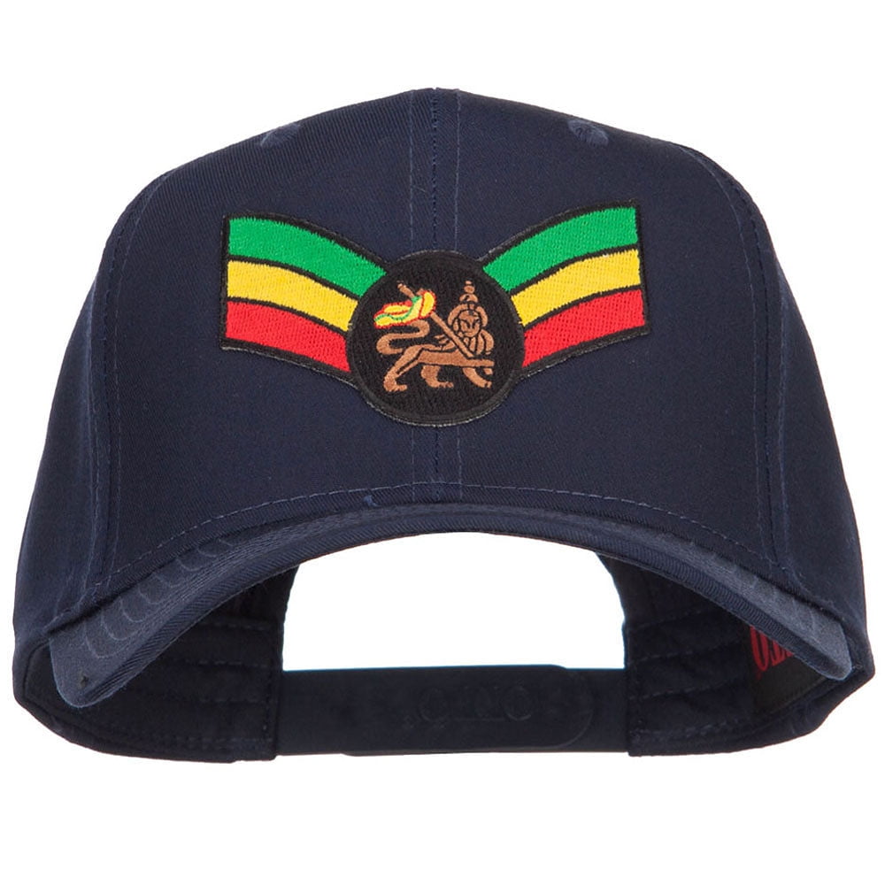 Crown Wing Lion Rasta Patched Cap - Navy OSFM - Walmart.com