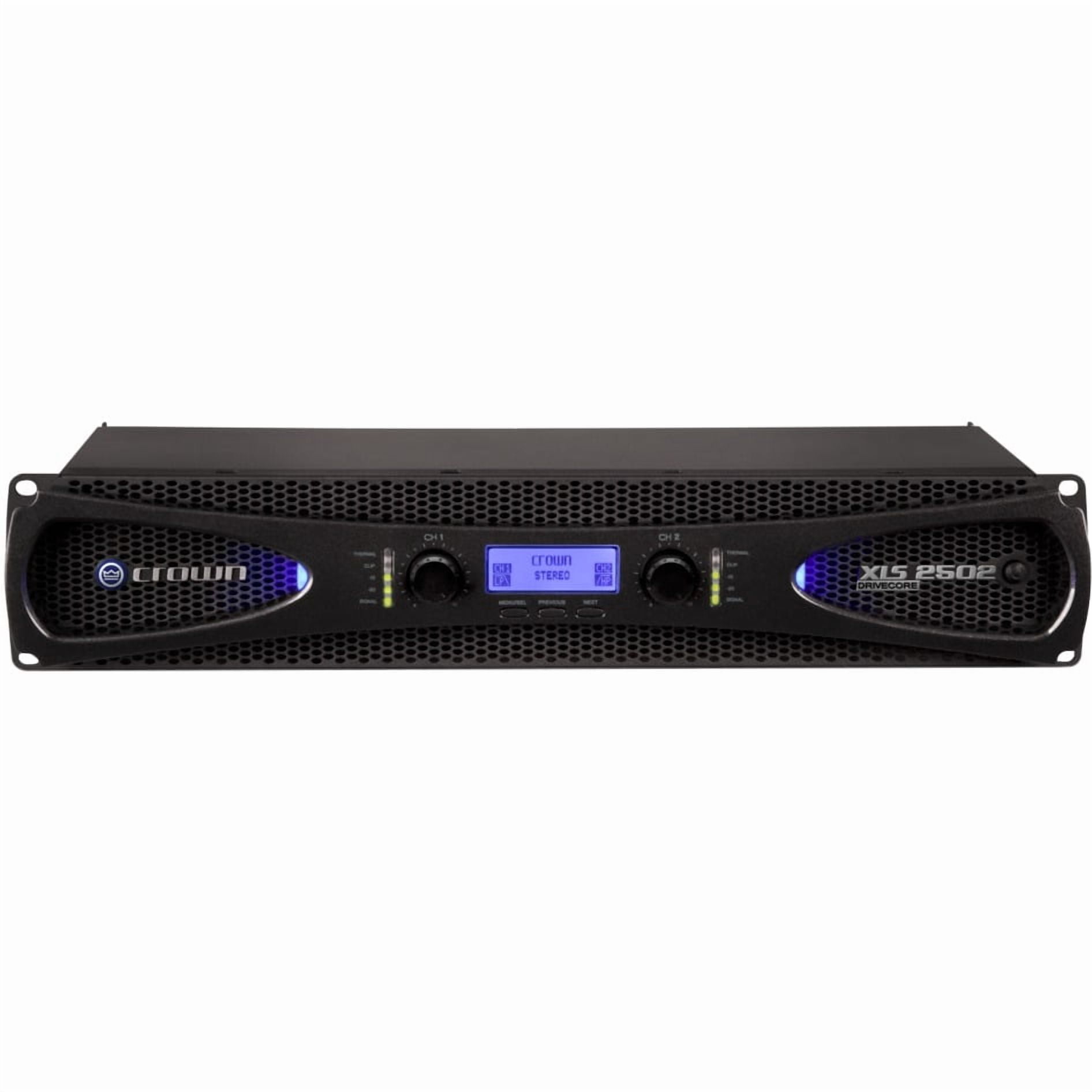 Crown XLS 2502 Two-channel, 775W @ 4Ω Power Amplifier - Walmart.com