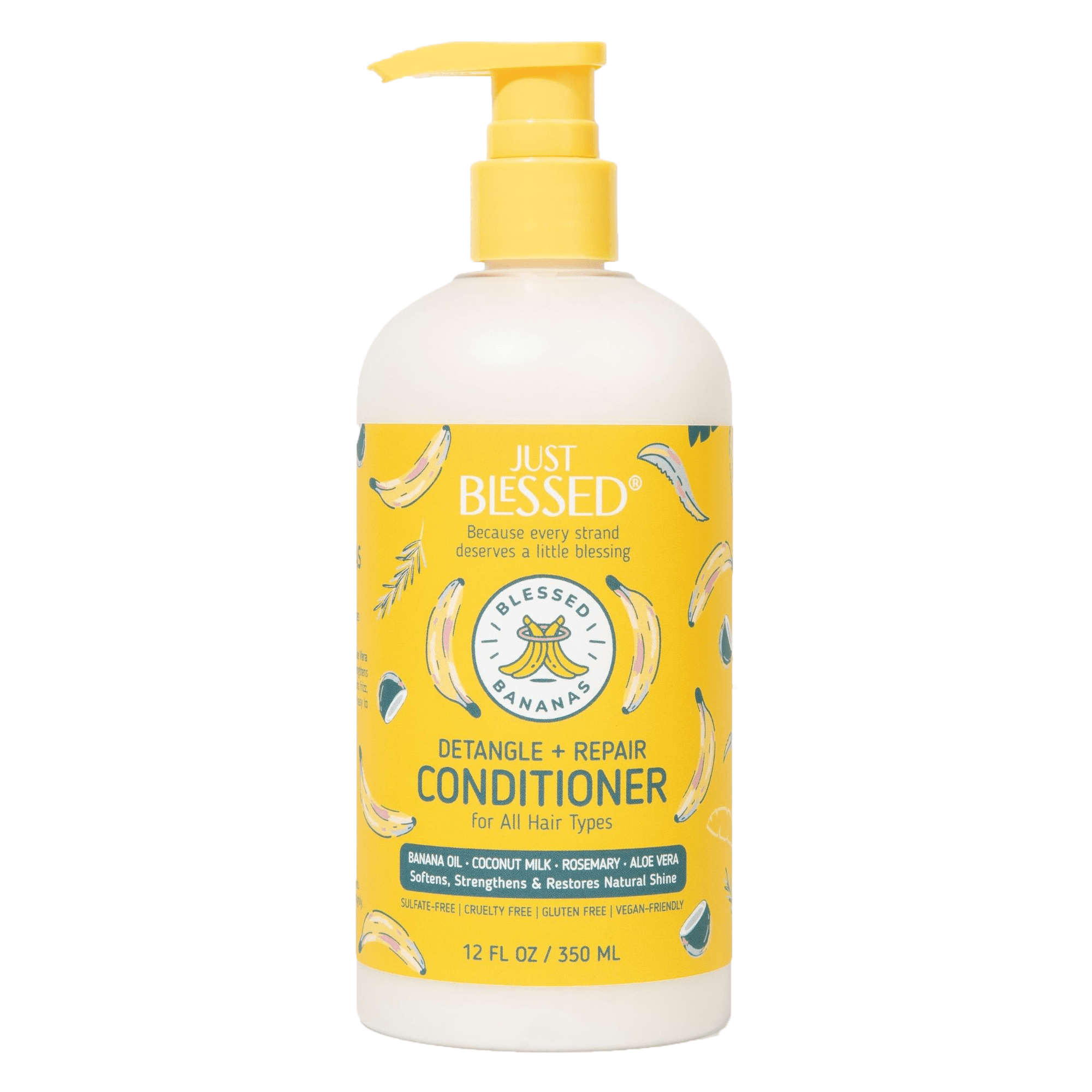 Blessed Bananas Conditioner - Deep Moisturizing & Frizz Control, Curly ...