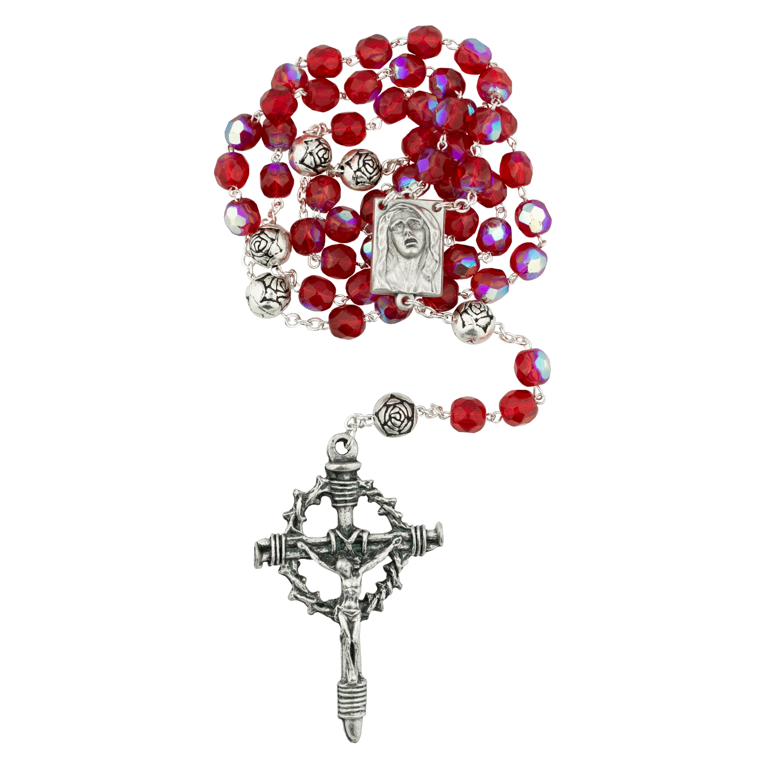 Crown of Thorns Rosary with Crystal Beads - Walmart.com