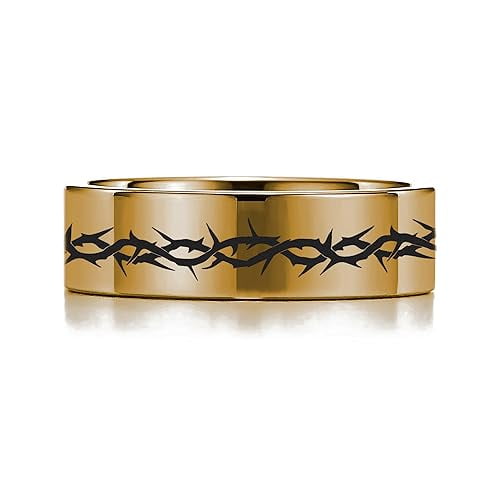 Crown of thorns eternity ring Barbed wire twist wedding band Crown of ...