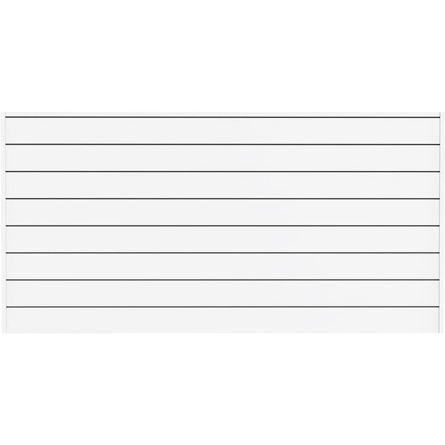 CrownWall Slatwall System: PVC Garage Organizer Wall Mount, 8’ x 4 ...