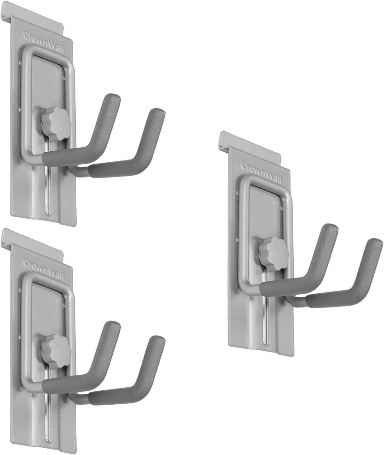 Crownwall Slat Wall Storage Organizer, Heavy Duty Steel Locking Small J ...