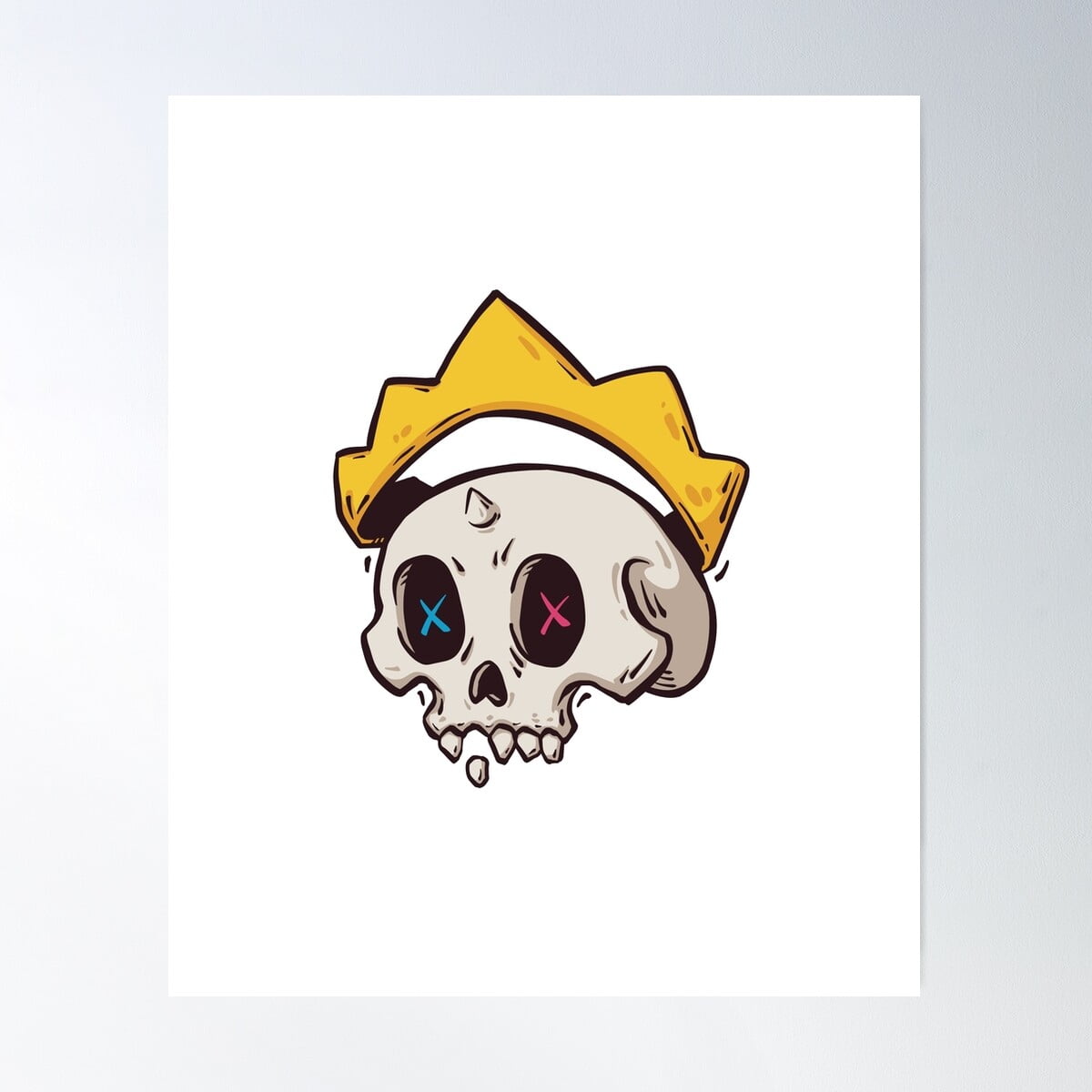 Crowned Demise Poster Wall Art, Modern Wall Decor For Living Room ...