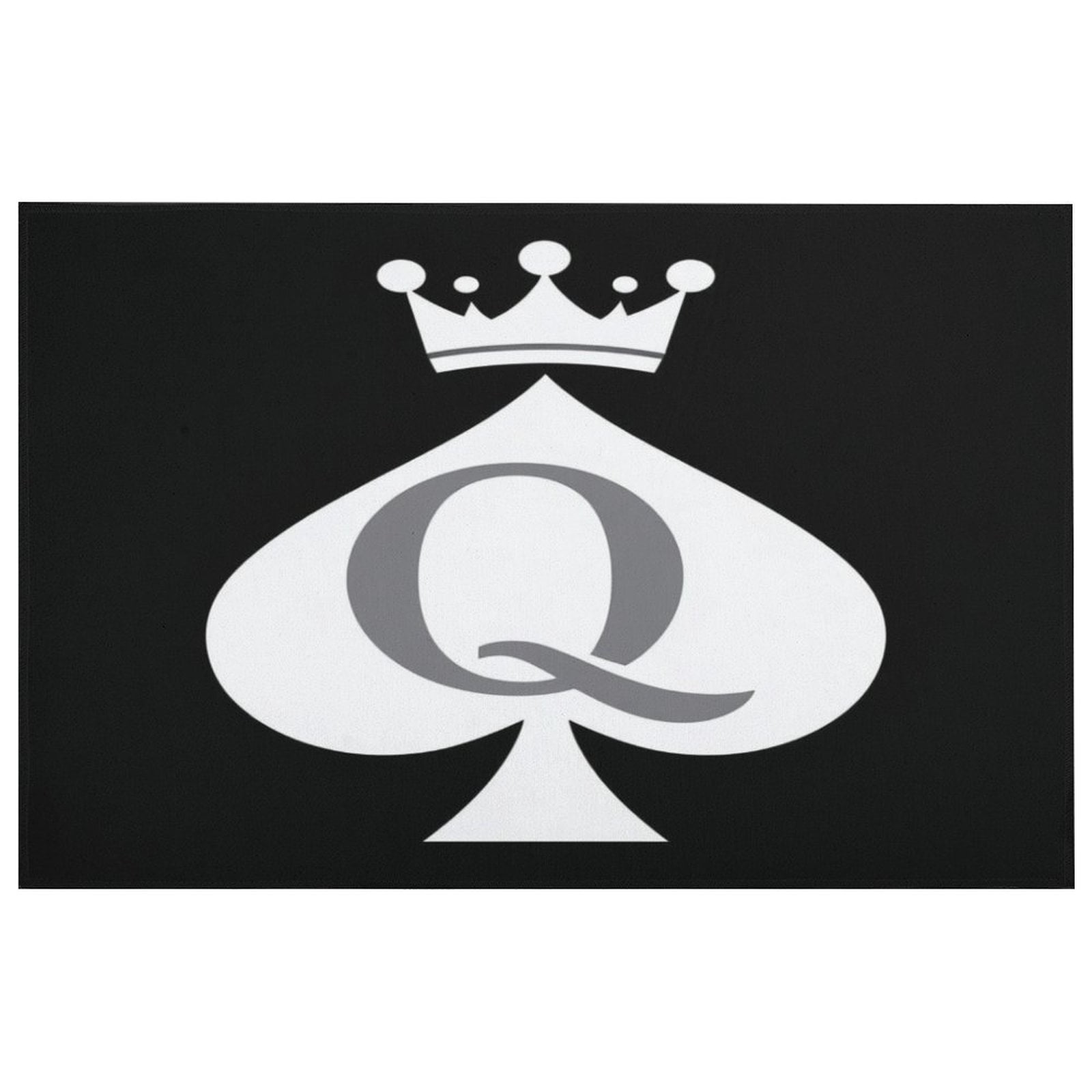 Crowned Of Spades Adult Home Decor Bedroom Living Room Crystal Velvet ...