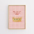 Crowned With Grace Christian Scripture Poster Unframed Paper Print ...