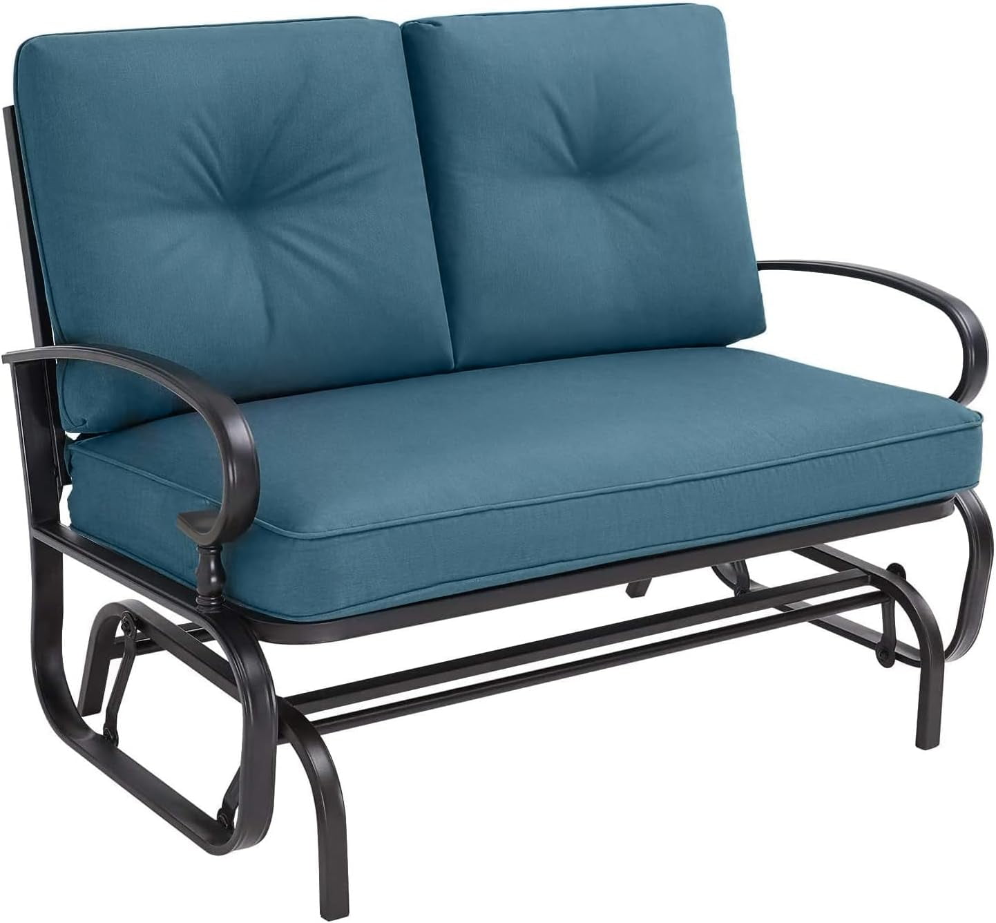 Crownland Outdoor Patio Glider Chair, Rocking Glider Bench for 2 Person ...