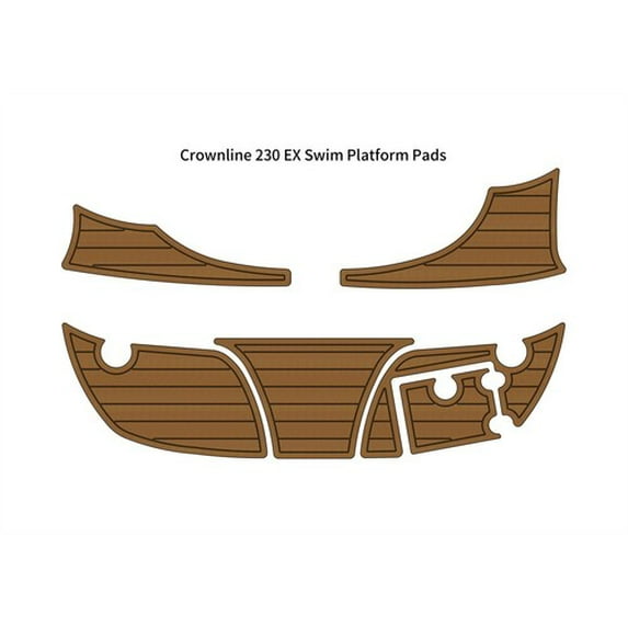Crownline 230 EX Swim Platform Step Boat EVA Faux Foam Teak Deck Floor ...