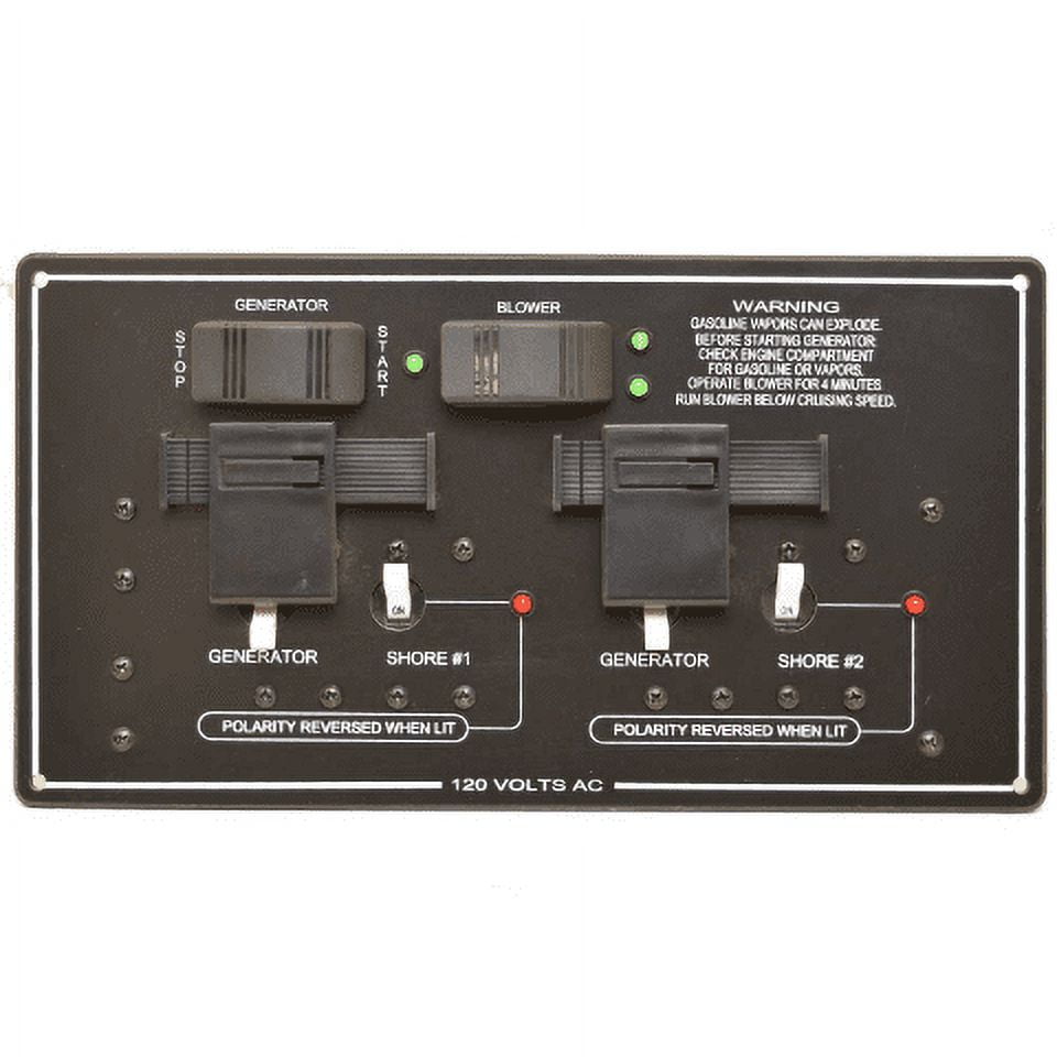 Crownline Boat Generator Switch Panel 24343 | 320 LS Black White ...