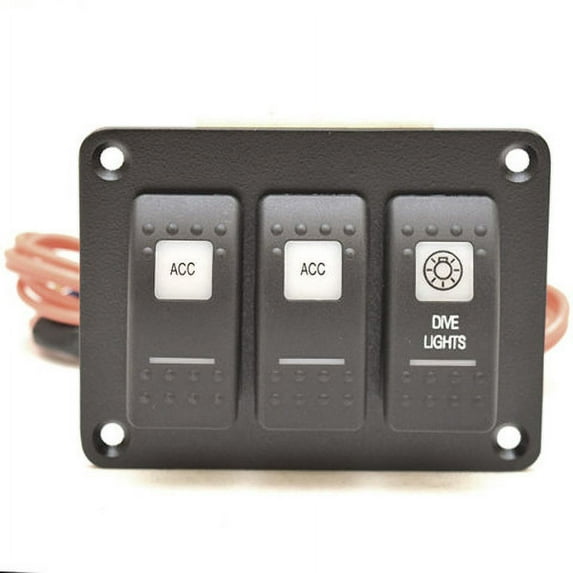 Crownline Boat Helm Switch Panel 241-04954-P | 330 Cruiser Black ...