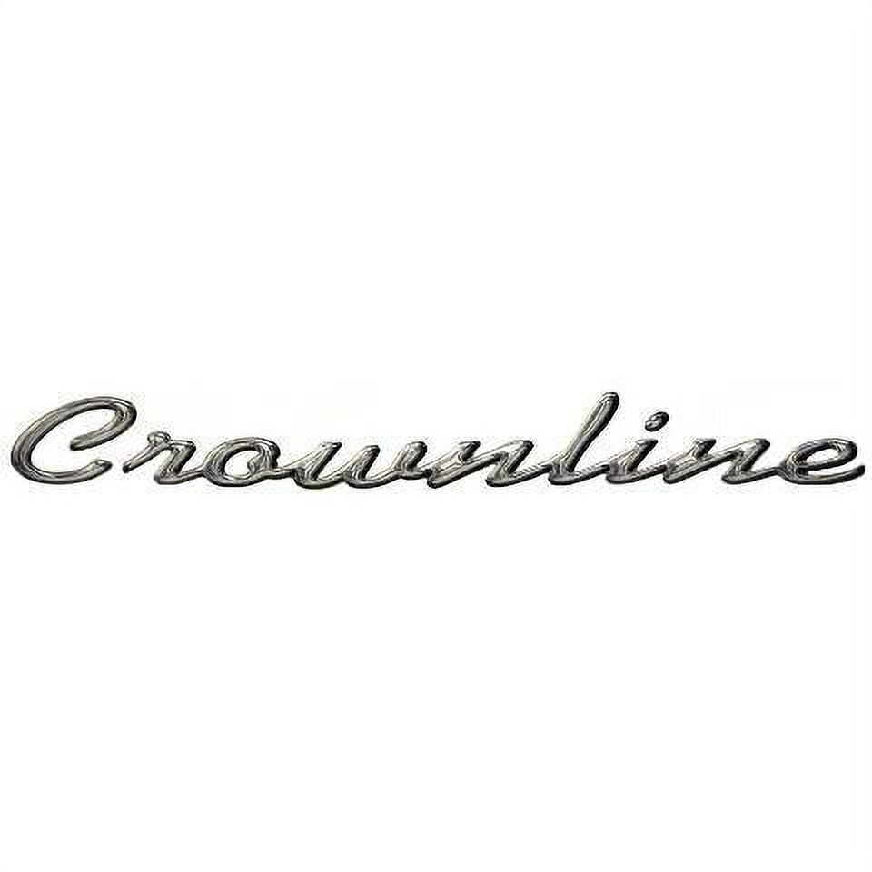 Crownline Boat Raised Decal 22023 | 20 x 2 1/4 Inch Metallic Gray ...