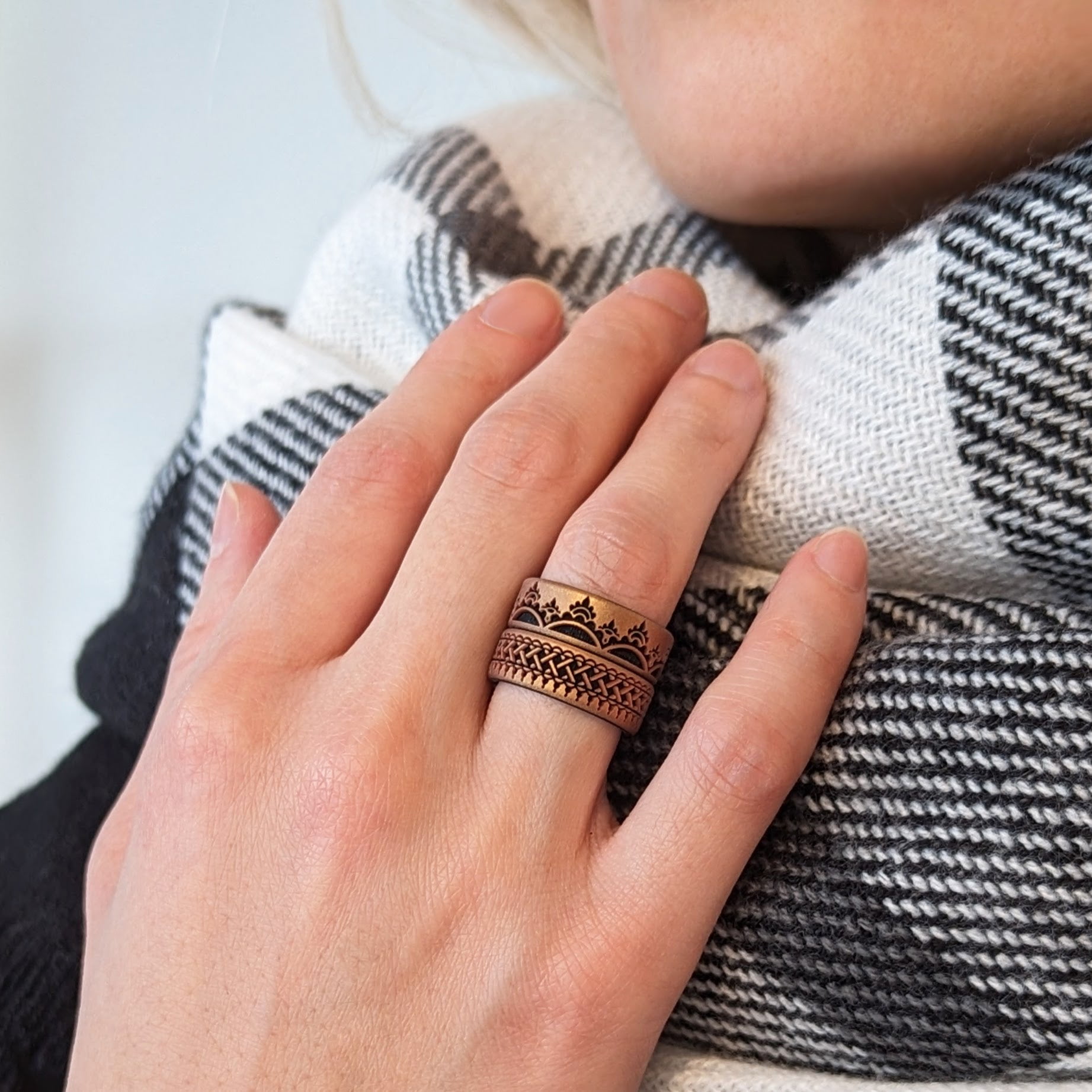 Crowns Silicone Wedding Ring - Chakra & Mehndi Henna Inspired ...