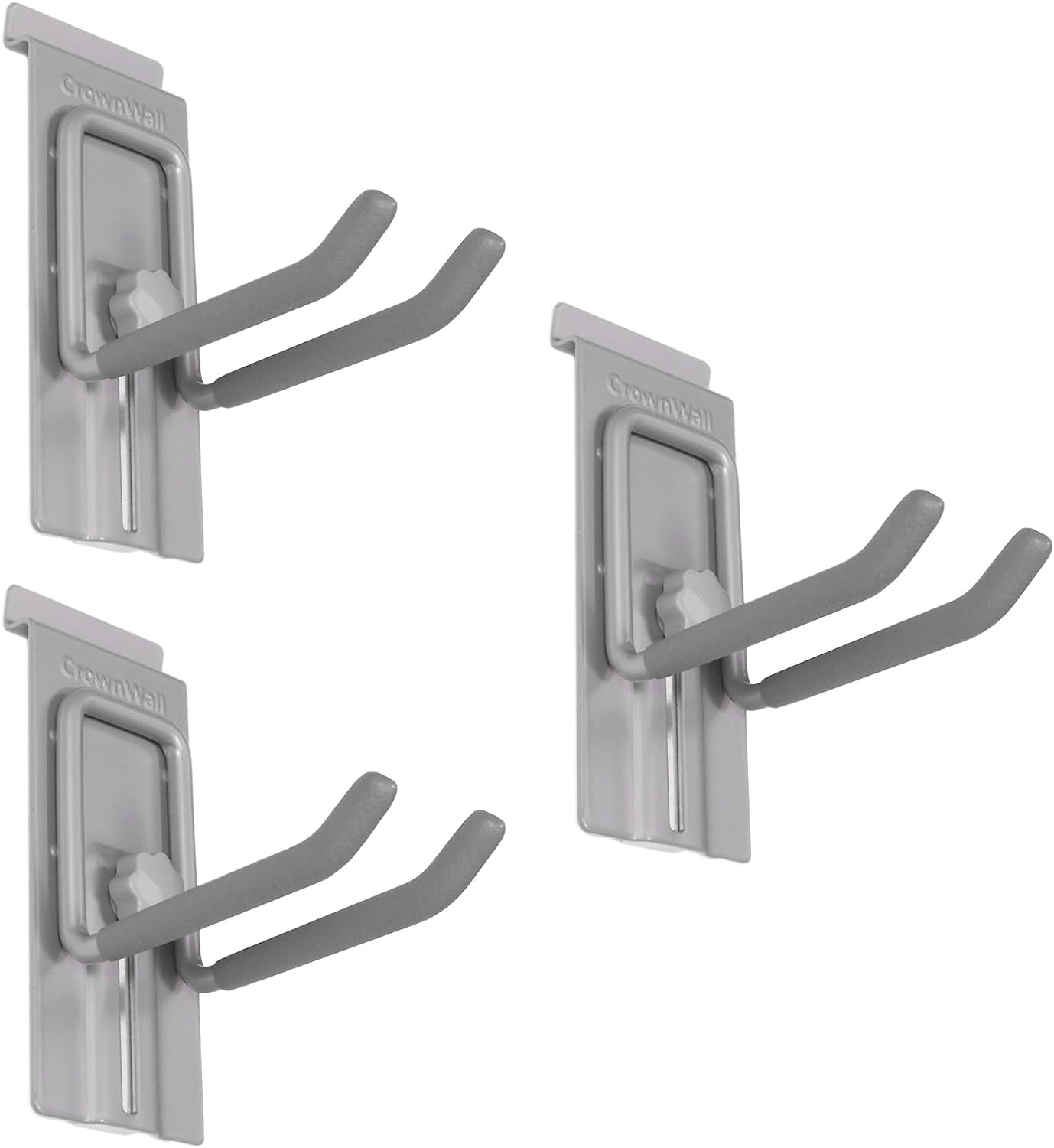 Crownwall Slat Wall Storage Organizer, Heavy Duty Steel 4 Inch Locking ...