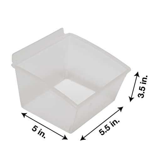 Crownwall Universal Slatwall Clear Storage Bins Small 10 Pack - Walmart.com