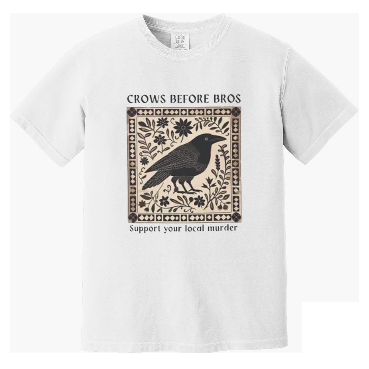 Crows Before Bros Quote Comfort Color T-Shirt Sublimation File, for men ...