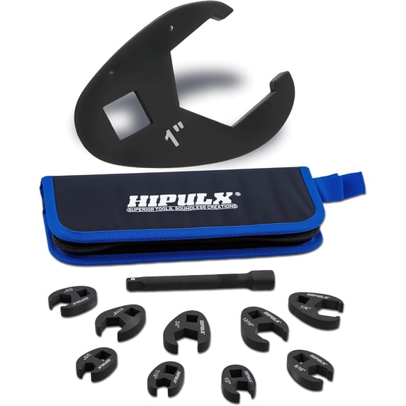 Crows Foot Wrench Set, 11 count Crowfoot Wrench Set for 3/8" Drive with ...