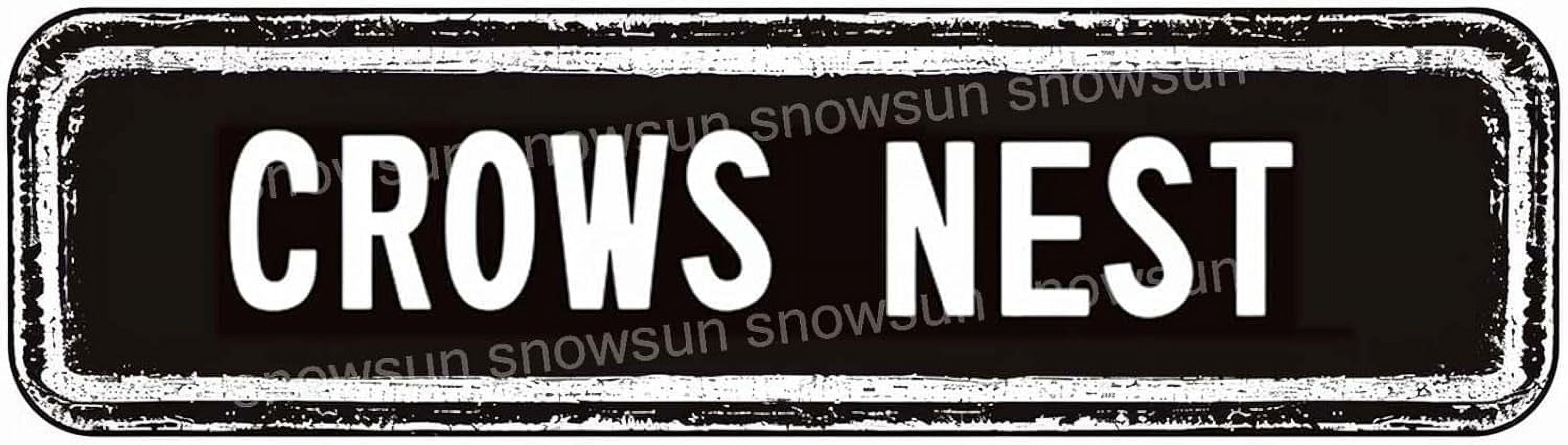 Crows Nest Metal Signs Vintage Tin Sign For Home Bar Office Outdoor ...