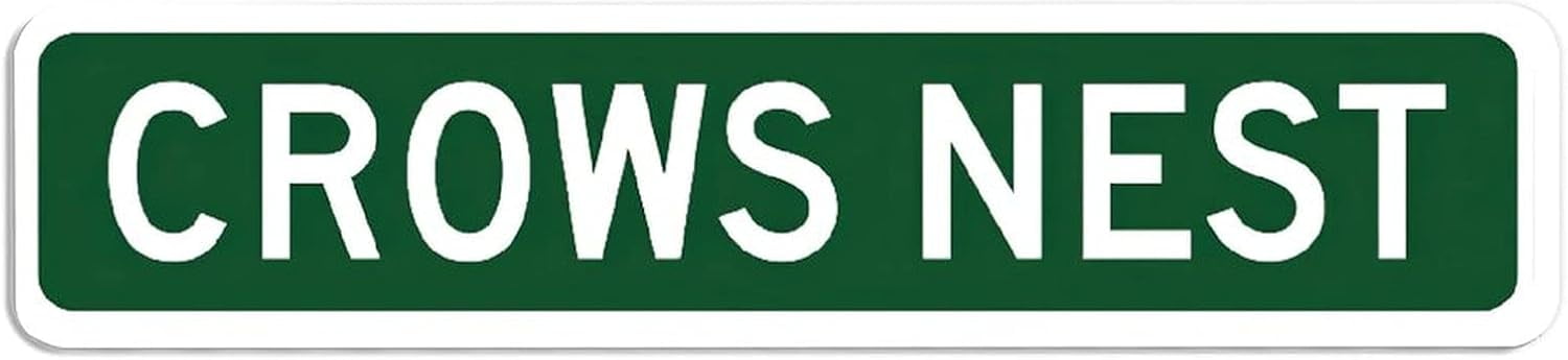 Crows Nest Metal Tin Signs- Metal Tin Signs Exquisite Wall Art Decor ...