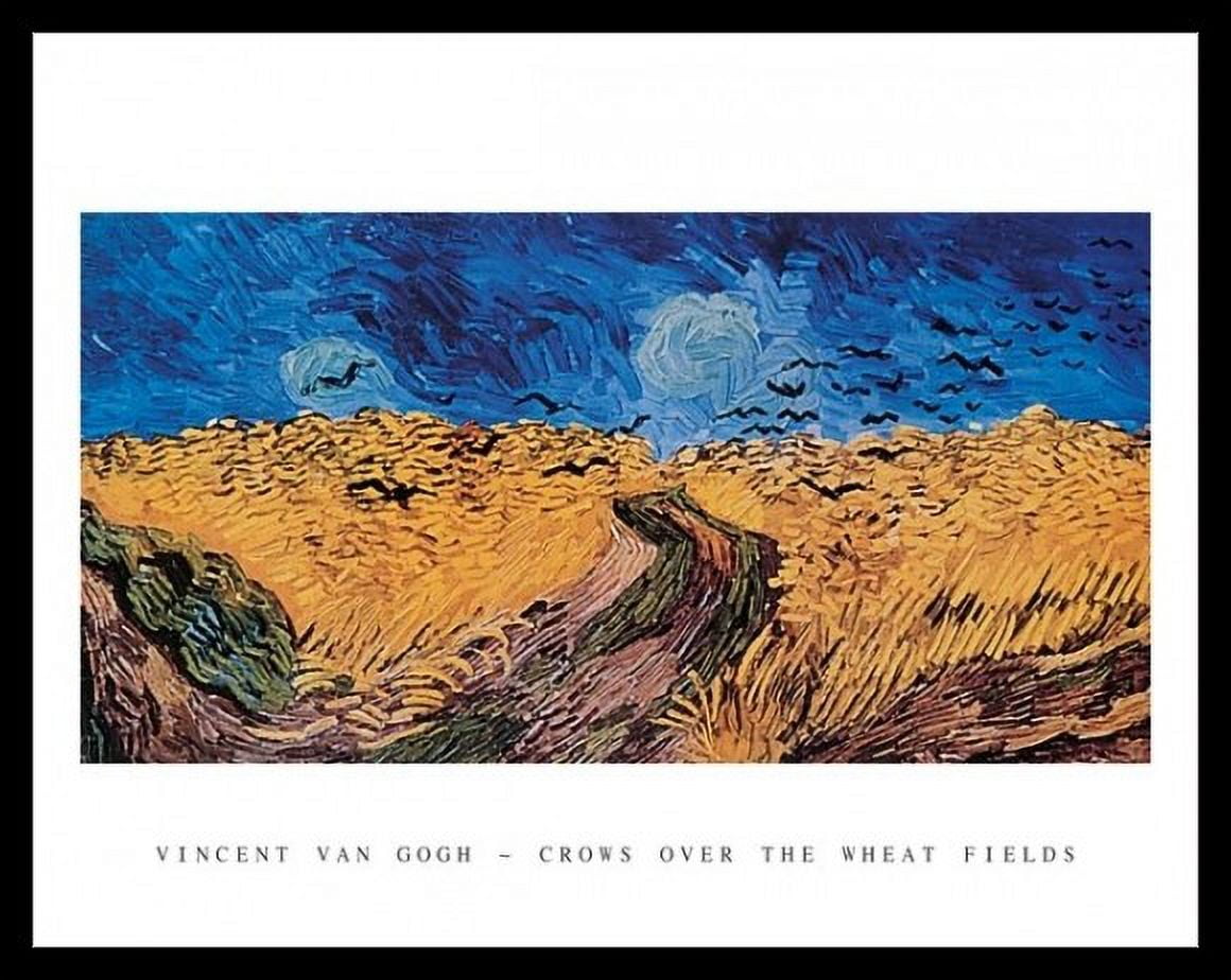 Crows Over the Wheat Fields - Vincent Van Gogh Laminated & Framed ...