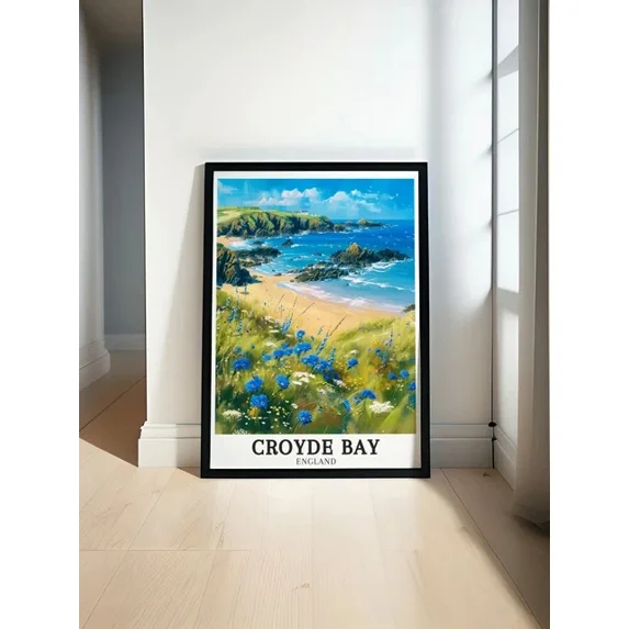 Croyde Bay Print - Baggy Point Art - North Devon Aonb Wall Art Home ...