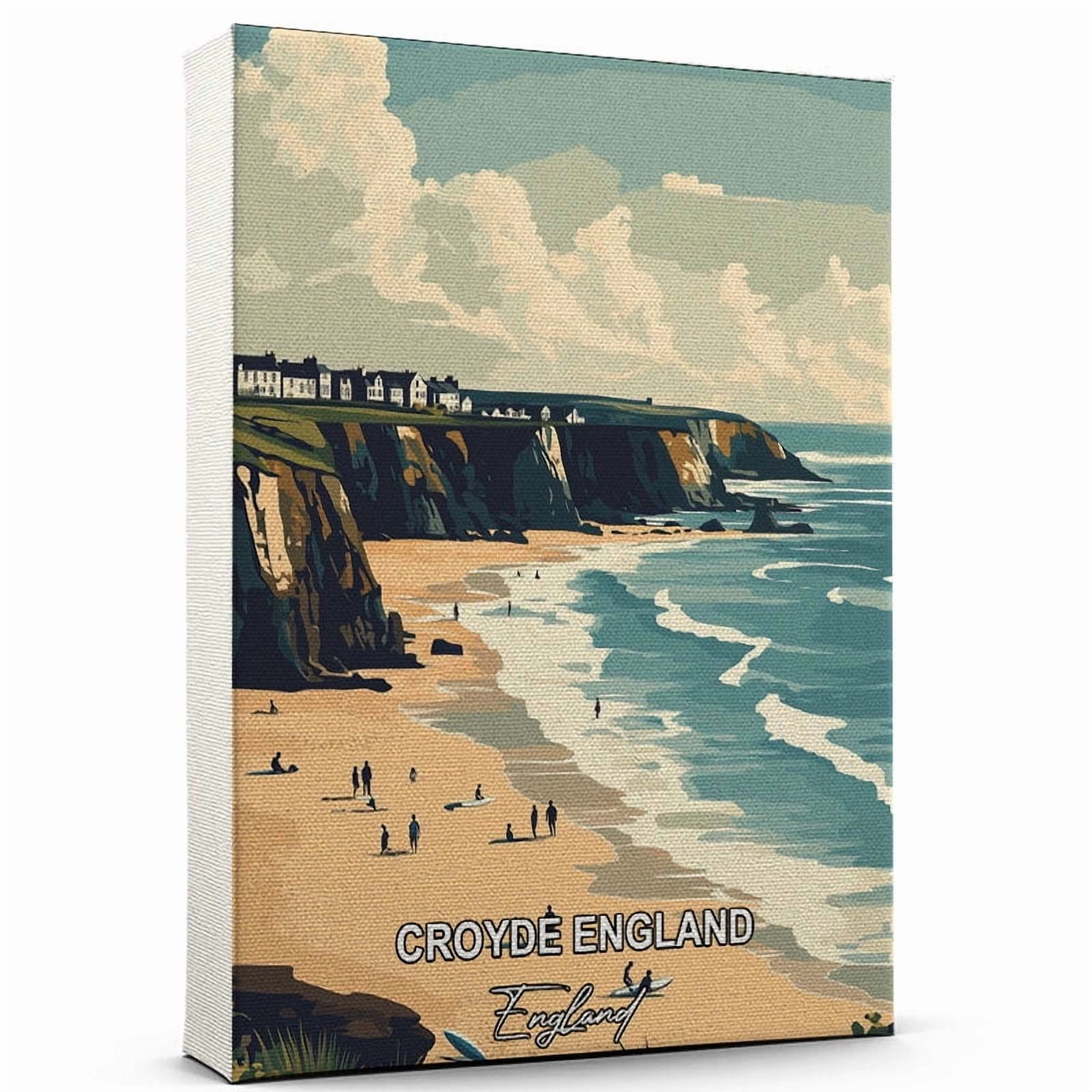 Croyde England Travel Canvas Wall Art – England Canvas – A Scenic ...