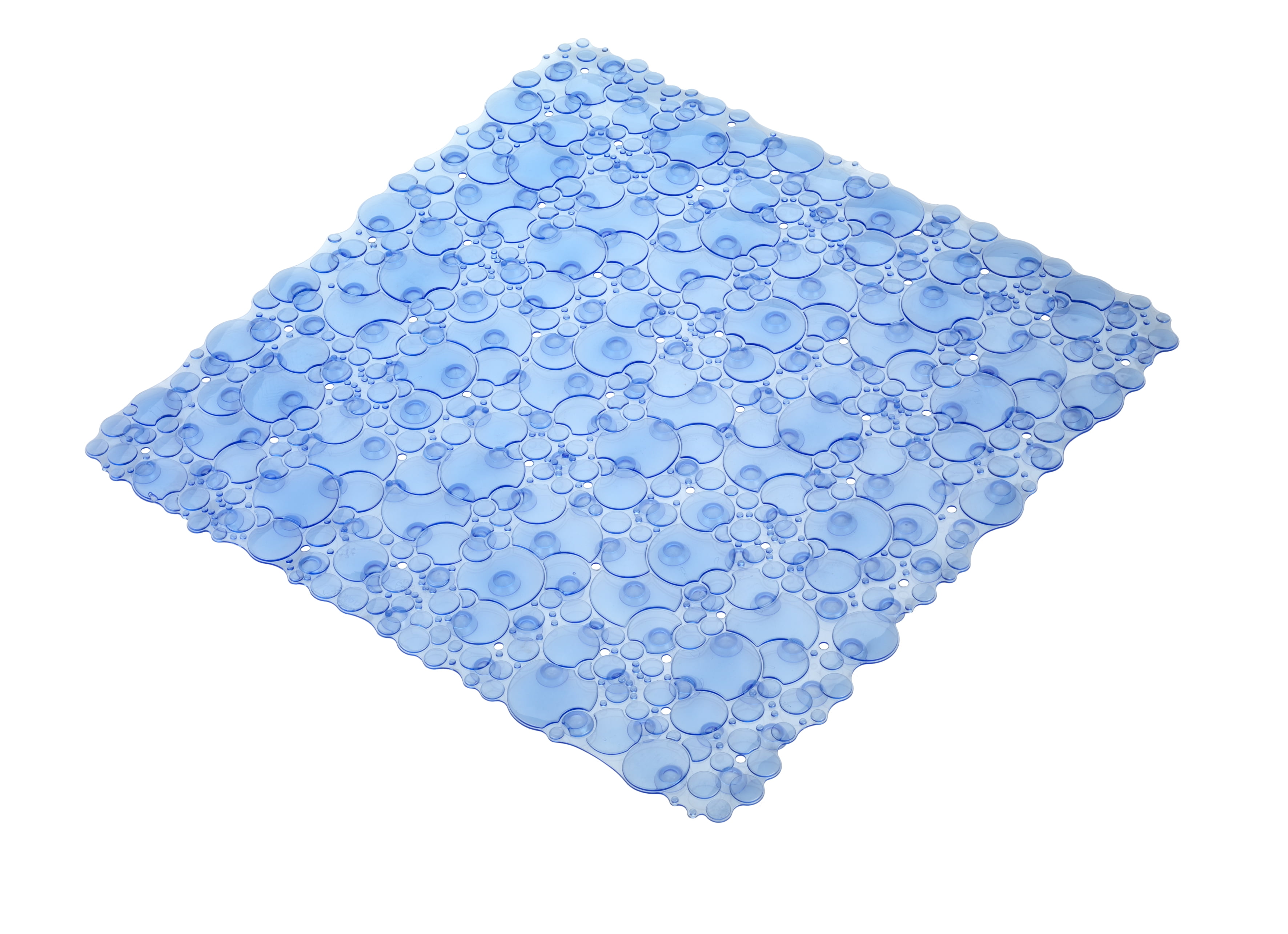 Croydex Non-Slip Bubbles Square Shower Mat in Blue, Bathroom Mat ...