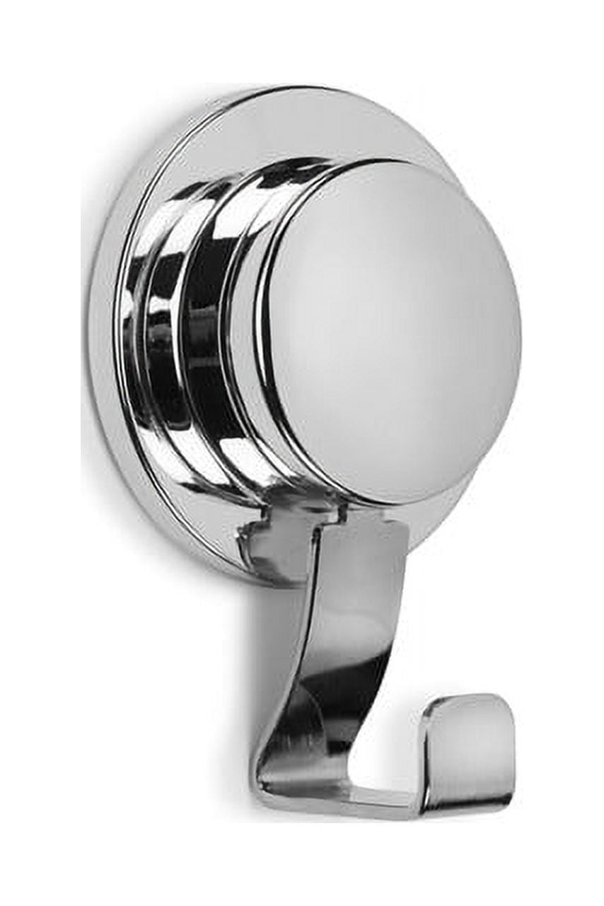 Croydex Stick n Lock Adhesive Chrome Bath Robe and Towel Holder ...