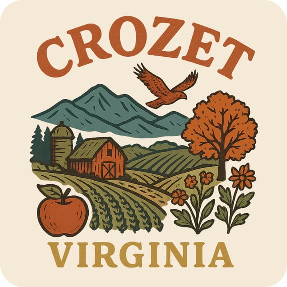 Crozet Virginia Keepsakes Souvenir Vinyl Sticker – Destination Travel ...