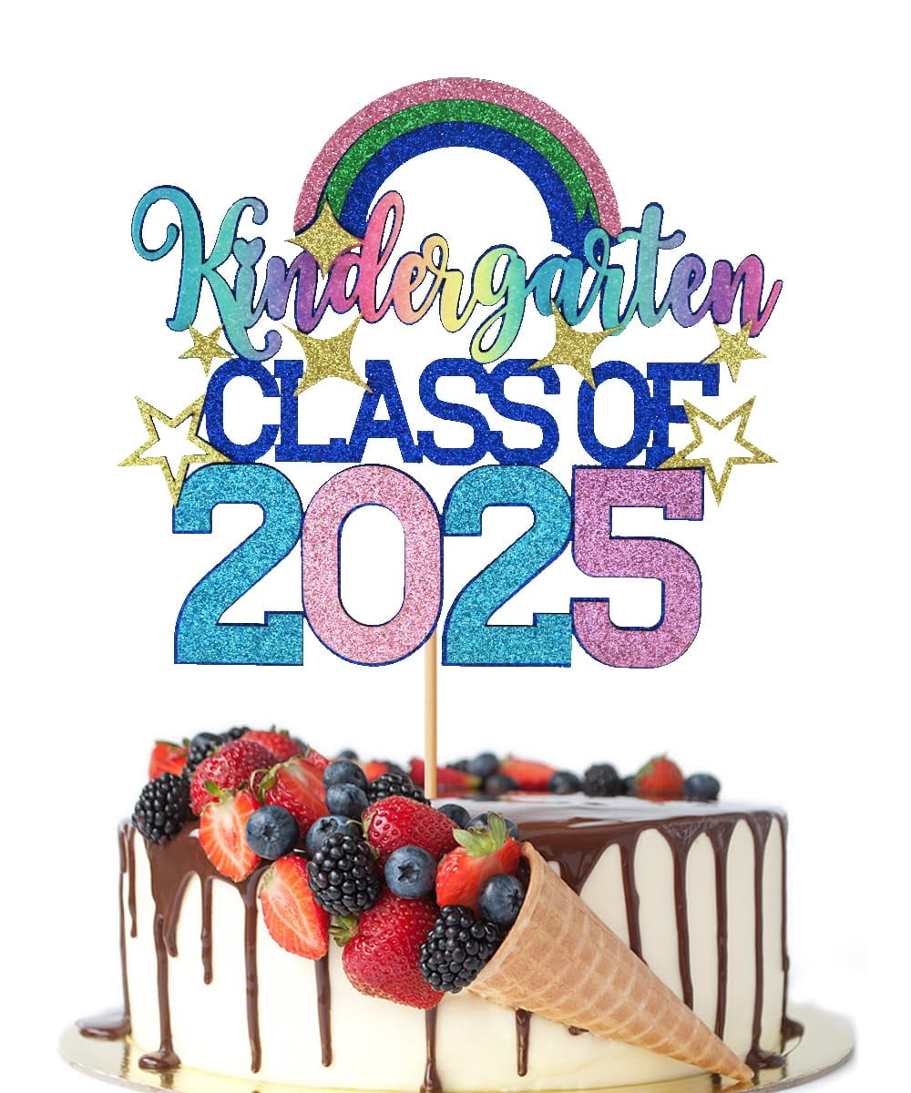 Crseniny Kindergarten Class Of 2025 Cake TVS1 Topper，Straight Outta ...