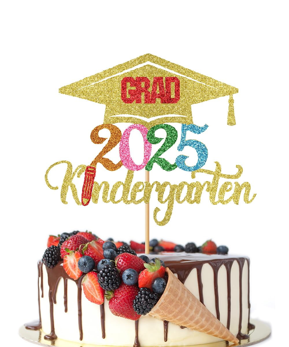 Crseniny Kindergarten Grad Cake Topper,Class Of TVS1 2025 Cake Topper ...
