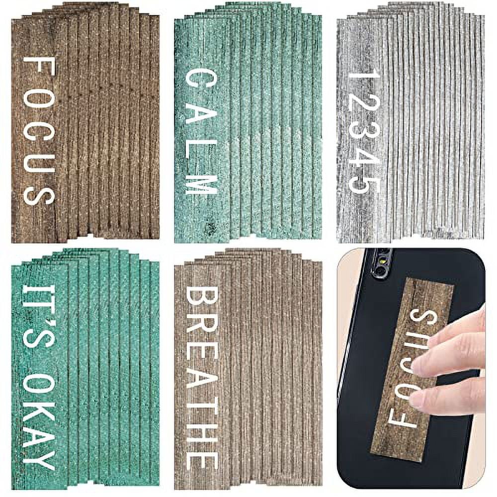 Crtiin 50 Pieces Calm Sticker Anxiety Sensory Strip Textured Tactile ...