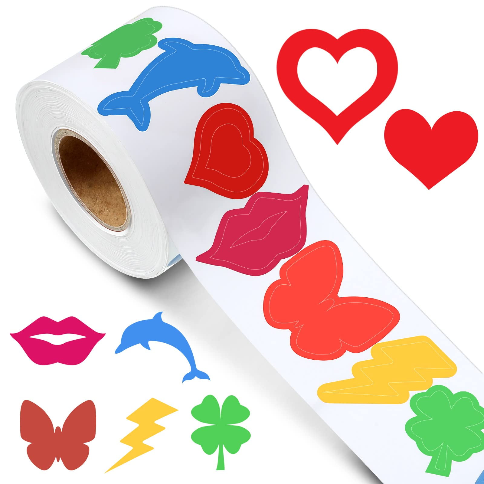 Crtiin Roll of 500 OLF24 Pieces Tanning Stickers for Body Sunbathing ...