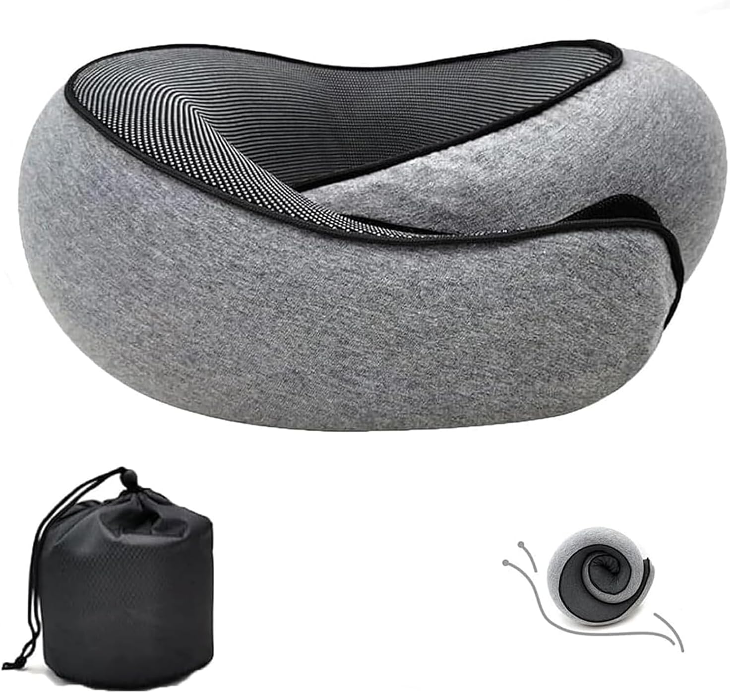 Sunshine Pillows Ergonomic Support Travel Neck Pillow for Sleeping ...